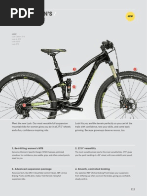 Specifiche Trek Lush 2015 PDF Human Powered Vehicles Automotive Technologies