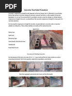 Cube and Slump Test Report | Concrete (6.4K views)