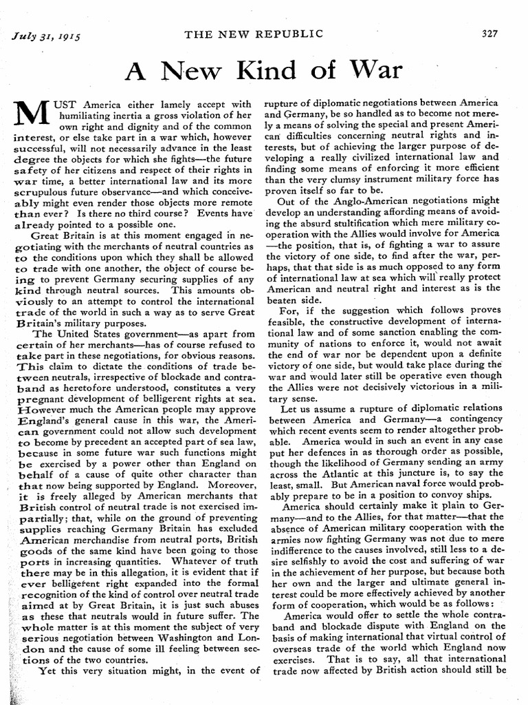 A New Kind of War | PDF | Finance & Money Management | Politics