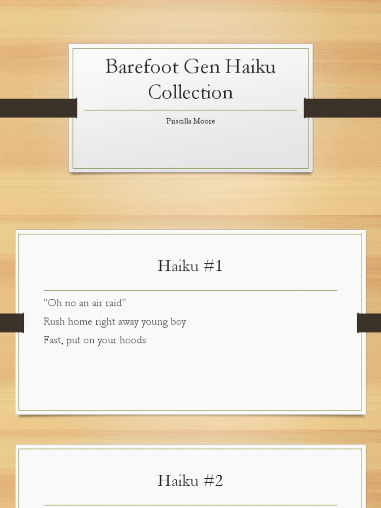 Haikus on War and Peace Themes | PDF
