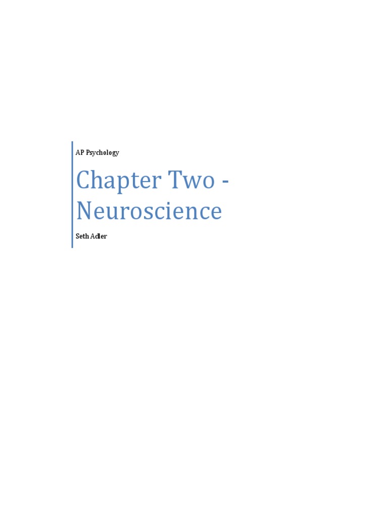 AP Psychology Module 2 Notes | PDF | Neurotransmitter | Axon