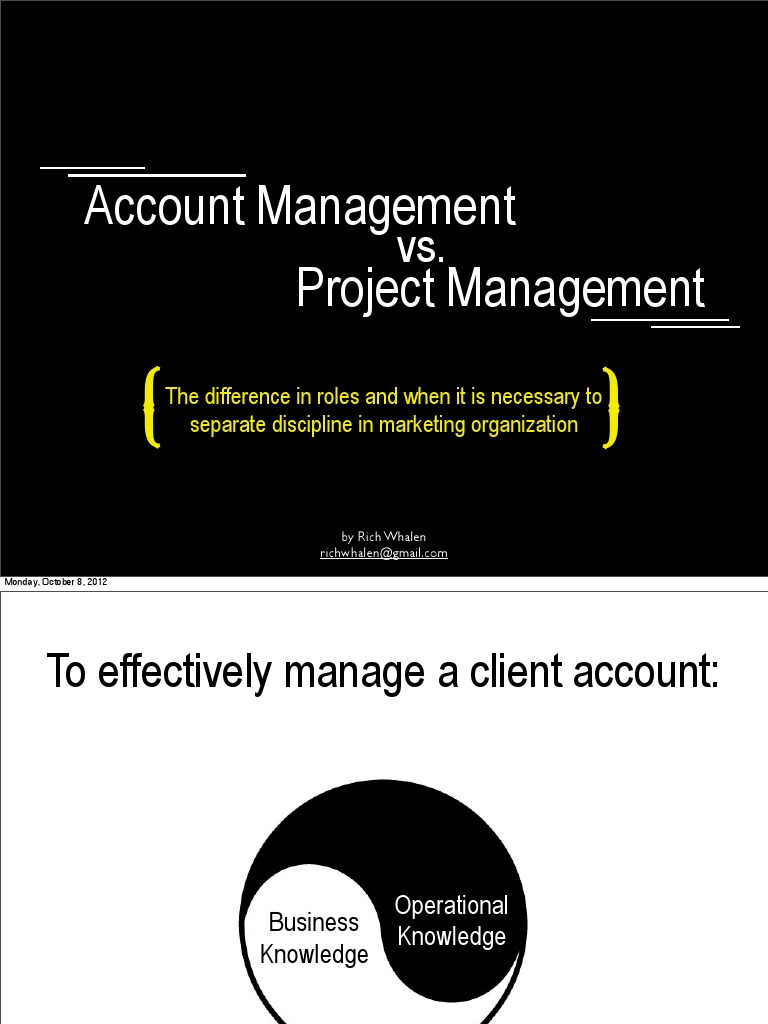 Account Management Project Management | PDF | Project Management ...