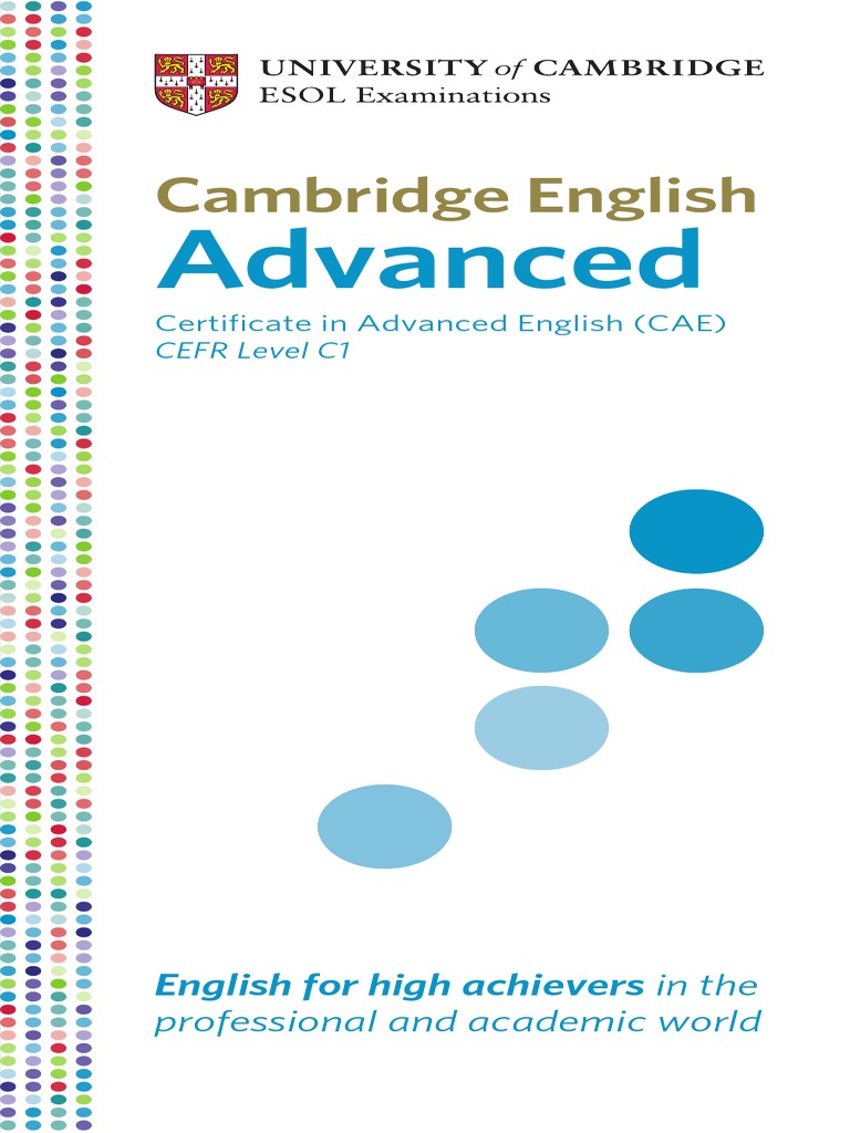 Cambridge English Advanced Leaflet | PDF