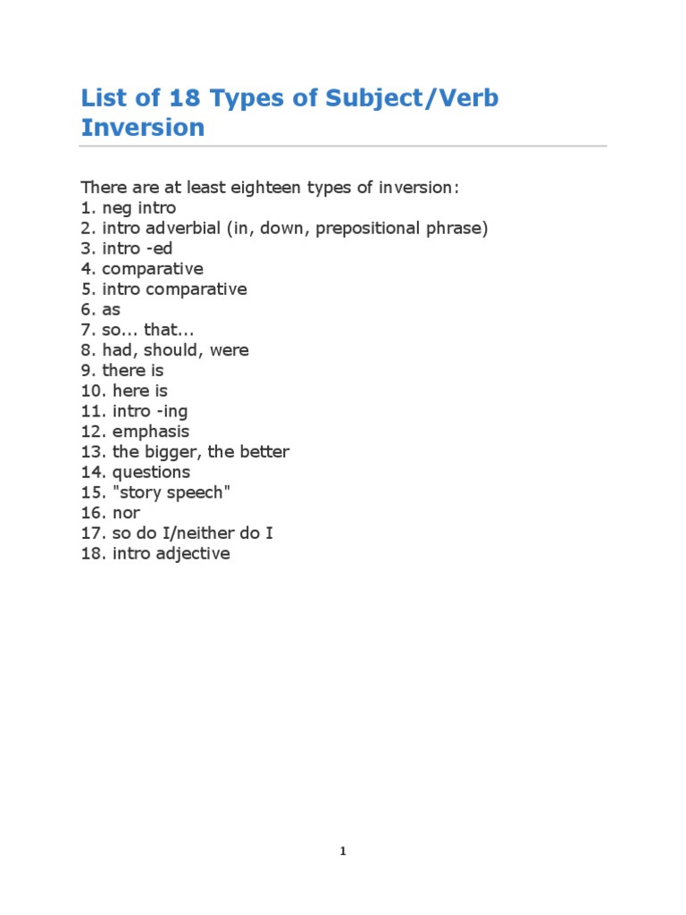 List of 18 Types of Subject | PDF | Subject (Grammar) | Graduate Record ...