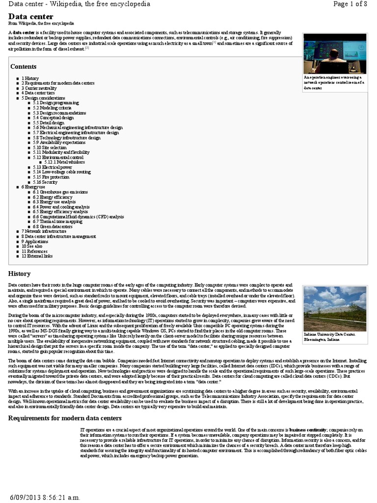 Data Center Overview | PDF | Data Center | Computer Network