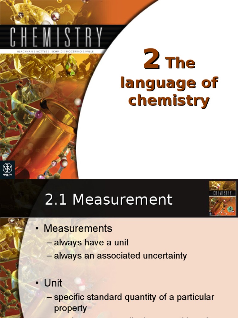 Chemistry-Ch02 - The Language of Chemistry | PDF | Molecules | Alkane