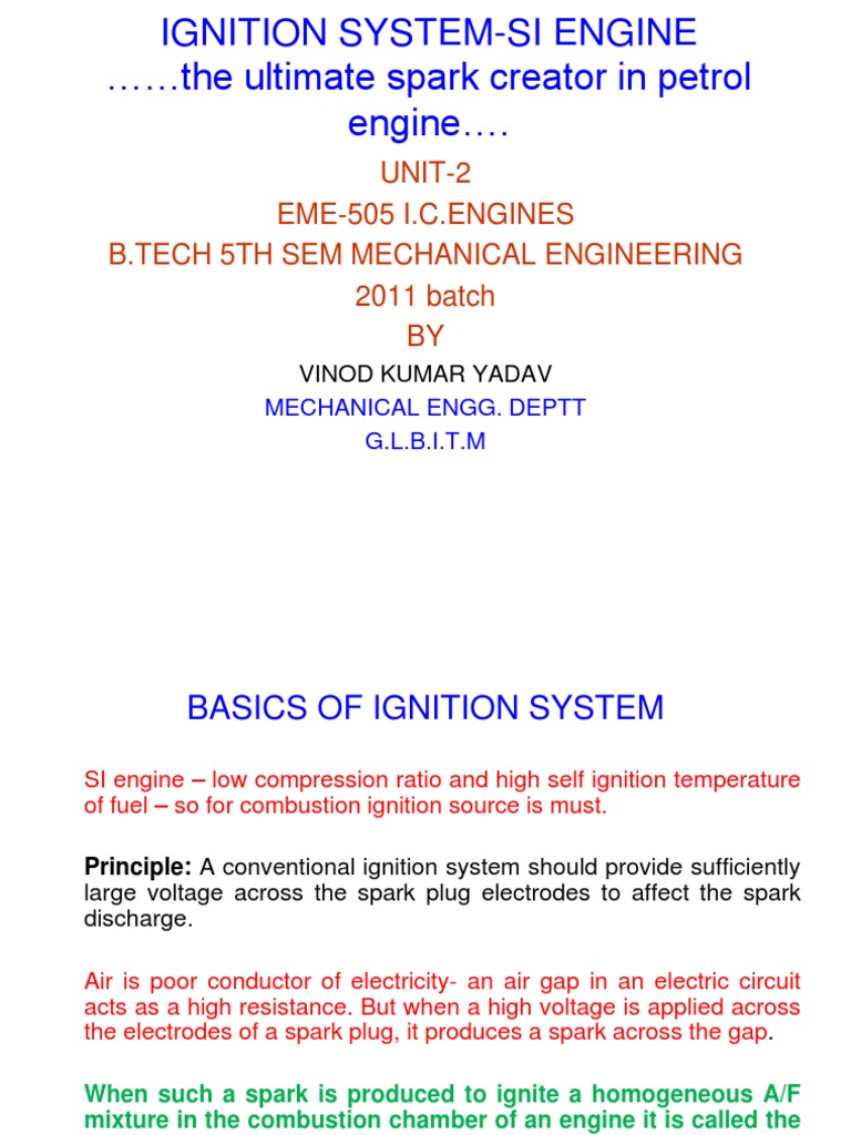 Ignition Fuel Pump and Spark Plug | Download Free PDF | Ignition System ...