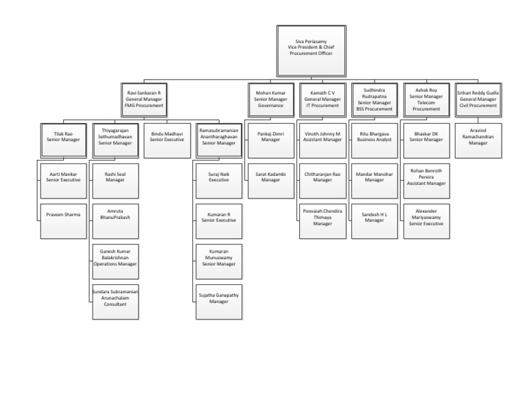 CPO Organization Chart - Wipro | PDF
