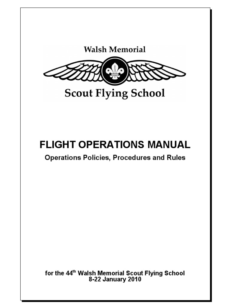 Flight Operations Manual - 2010 | PDF | Flight Instructor | Aviation