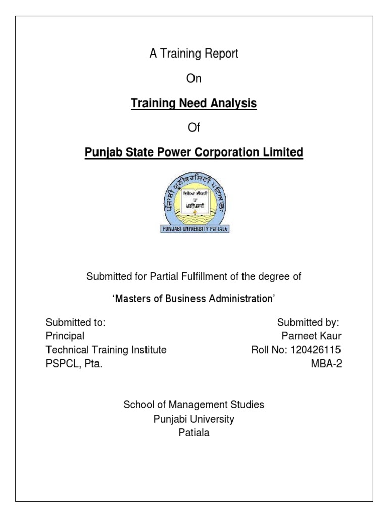 A Training Report | PDF | Strategic Management | Employment