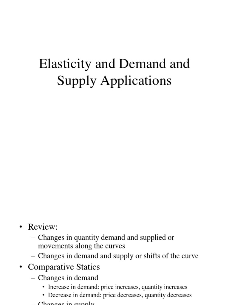Elasticity of Demand and Supply | Download Free PDF | Price Elasticity ...