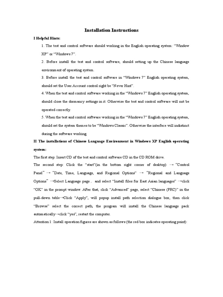 Installation Instructions | PDF | Operating System | Microsoft Windows