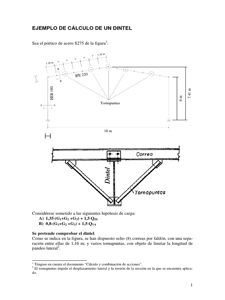 Calculo de Un Dintel | Pandeo | Ingeniería de productos químicos
