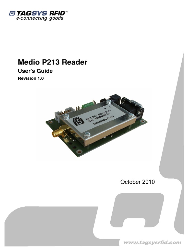 Medio P213 - User Guide v1-0 PDF | PDF | Manufactured Goods | Computing