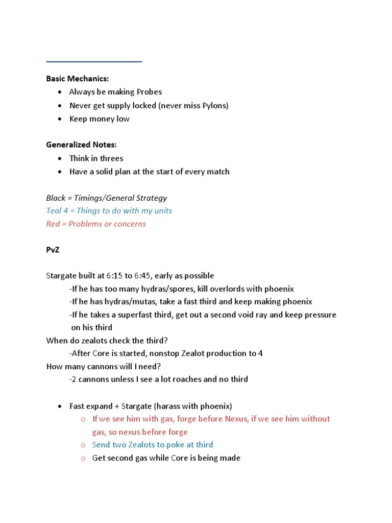 Protoss Strategies: Basic Mechanics | PDF | Foreign Language Studies ...