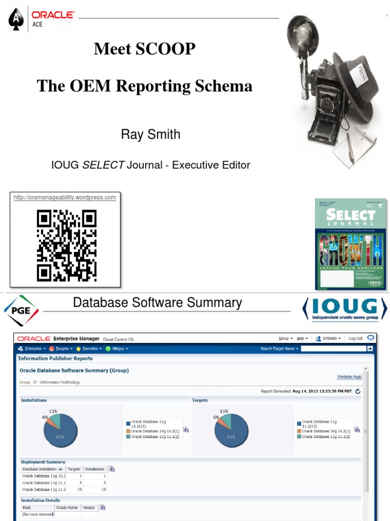 OEM Reporting Schema | PDF | Oracle Database | Database Schema