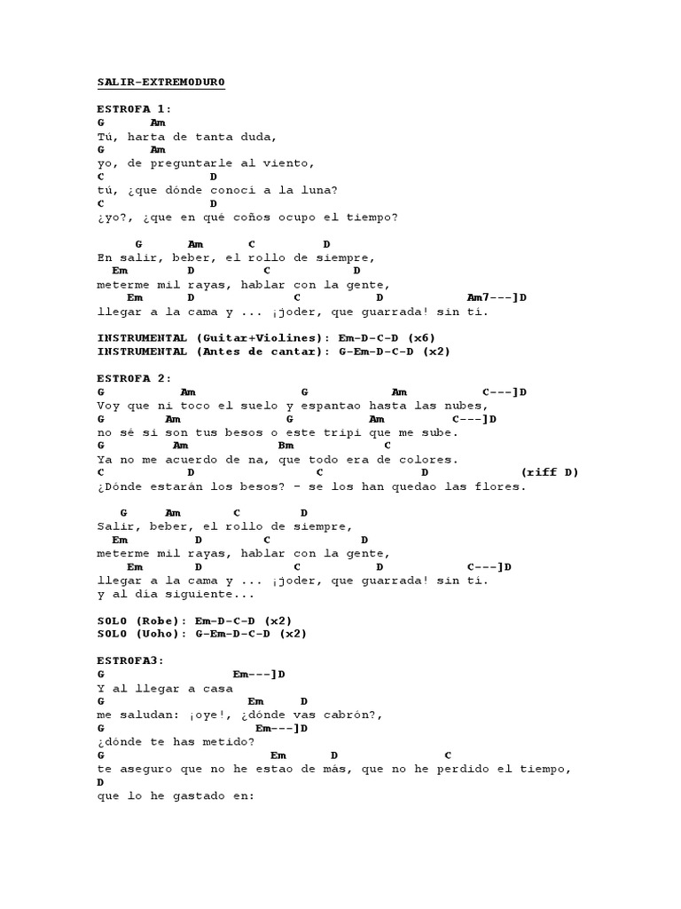 Extremoduro Guitarra | PDF