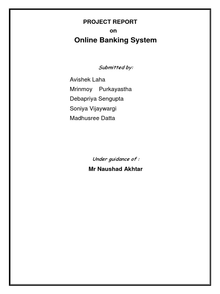 Online Banking System | PDF | Java Server Pages | Java Servlet