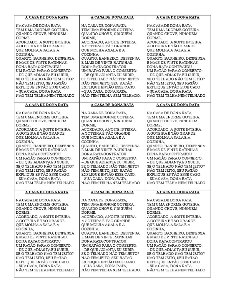 A Casa de Dona Rata | PDF