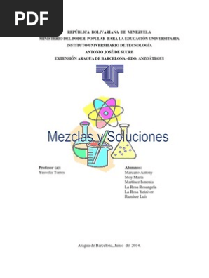 Hoja De Trabajo Sobre Mezclas Y Soluciones Qué Es La Mezcla De Ventas