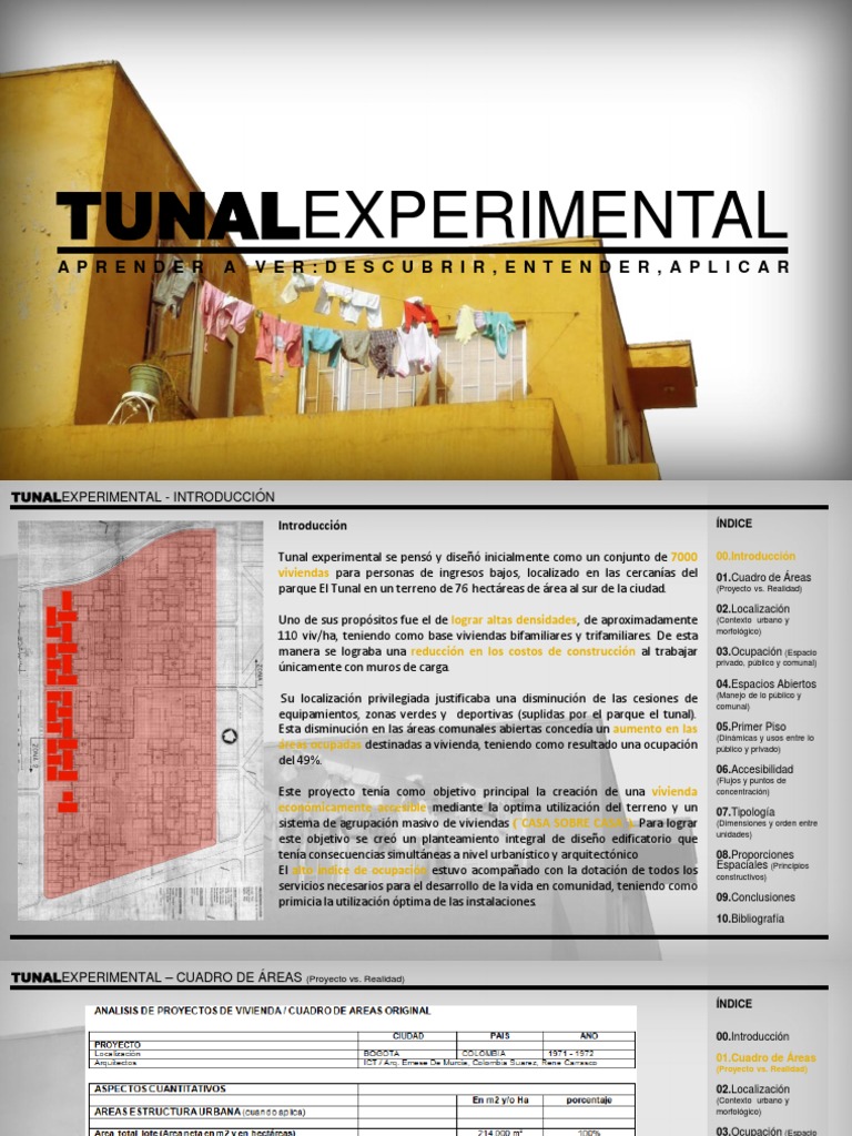 Presentación Tunal Experimental 2 | PDF | Bogotá | Urbanismo