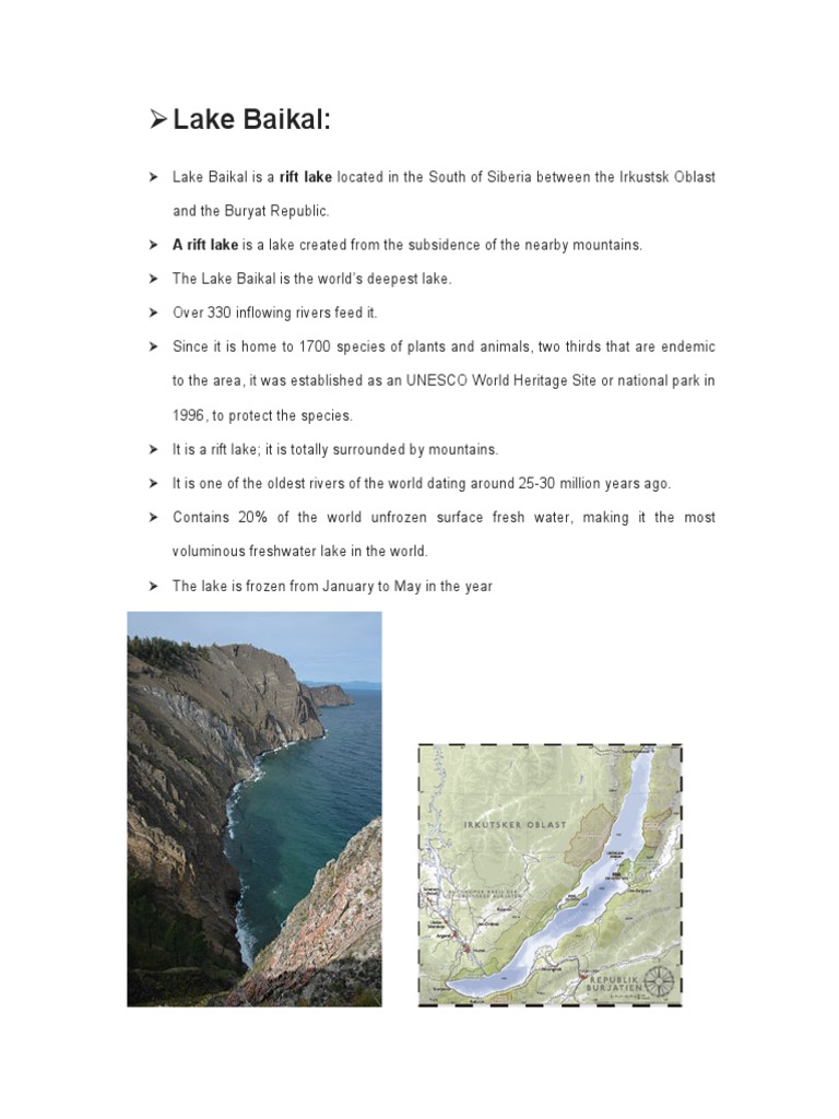 Lake Baikal | PDF | Lake | Geomorphology