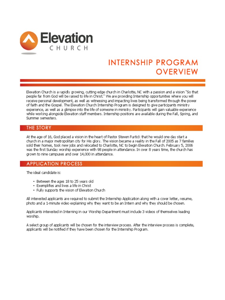 Intern Program Overview 042014 | PDF | Internship | Job Hunting