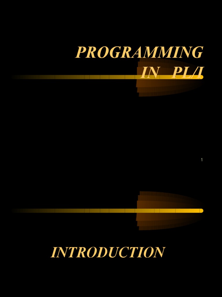 PL 1 | PDF | Subroutine | Parameter (Computer Programming)