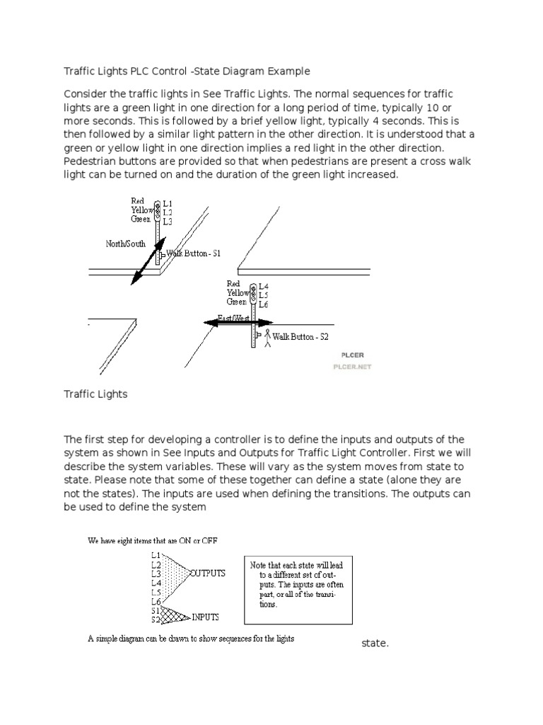 Traffic Lights PLC Control | PDF | Relay | Switch