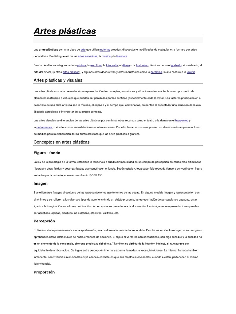 Arte Plastico | PDF | Pinturas | Artes plásticas