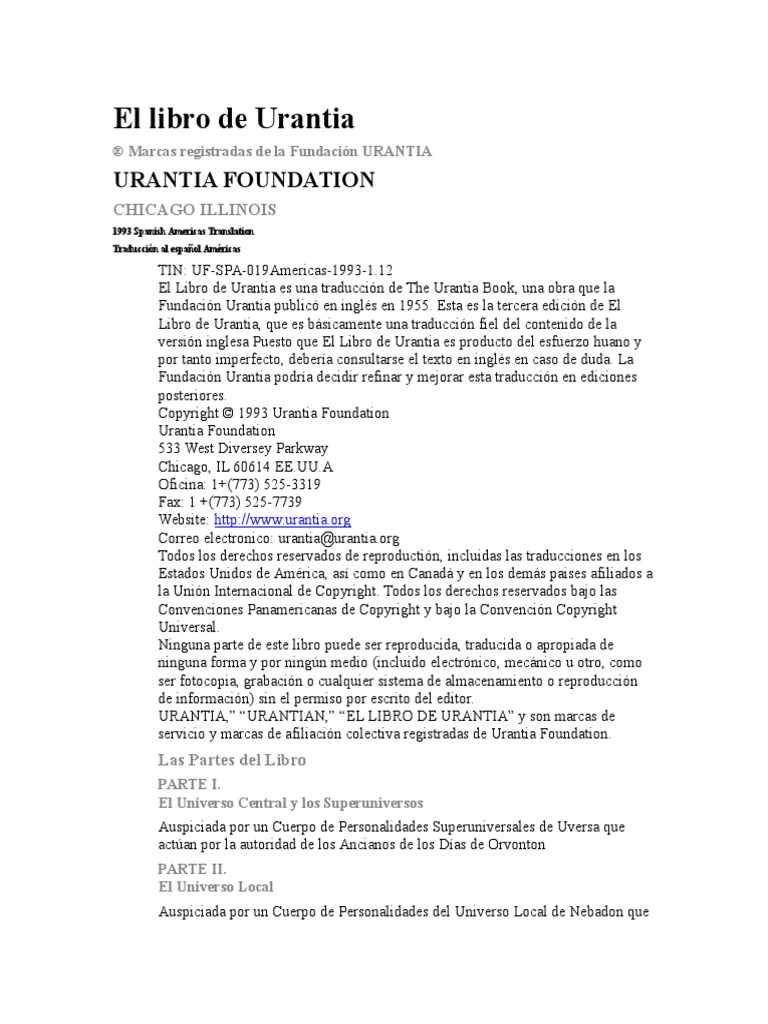 El Libro de Urantia | PDF