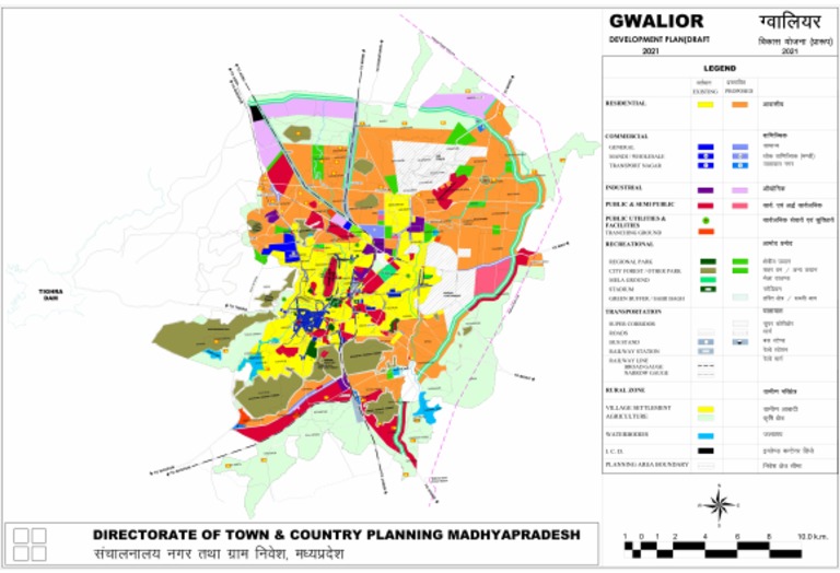 Land Use Map Gwalior 2021 | PDF