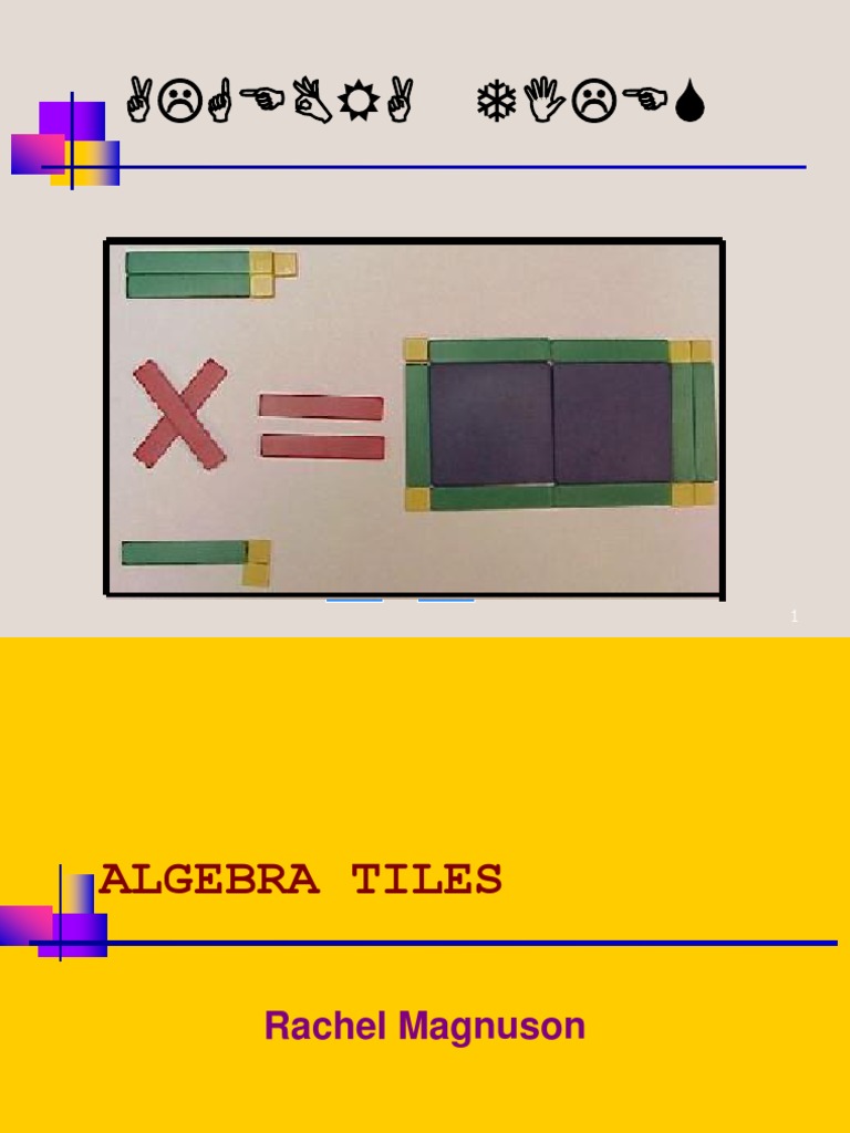 Algebra Tiles | Download Free PDF | Polynomial | Mathematical Objects