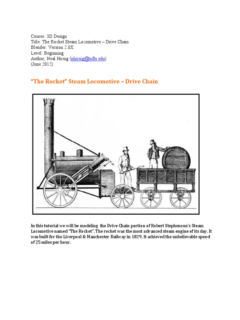 The Rockets Team Locomotive Drive Chain | PDF | Rolling Stock | Steam Power