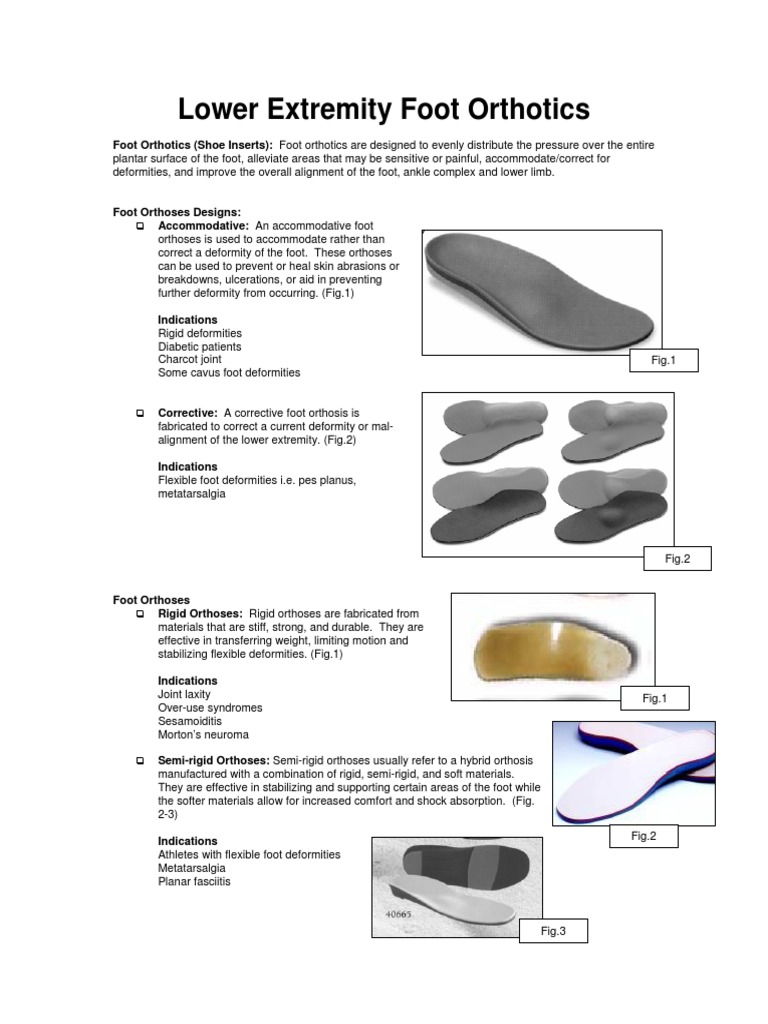 Foot & Ankle Orthotics Guide | PDF | Knee | Human Leg