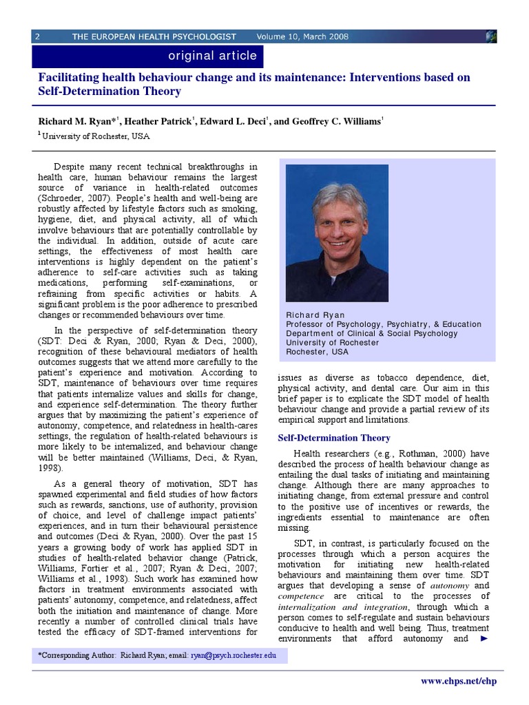 deci ryan | Motivation | Self-Improvement