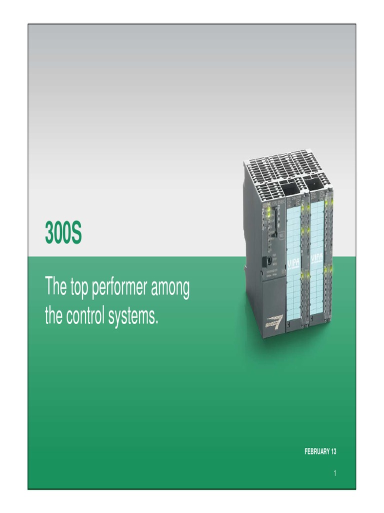 An Overview of the Powerful and Flexible 300S Control System from VIPA | PDF | Modularity ...