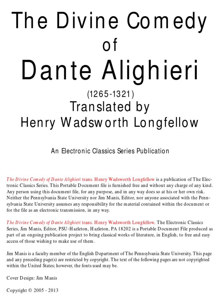 Dante - Divine Comedy | PDF | Divine Comedy