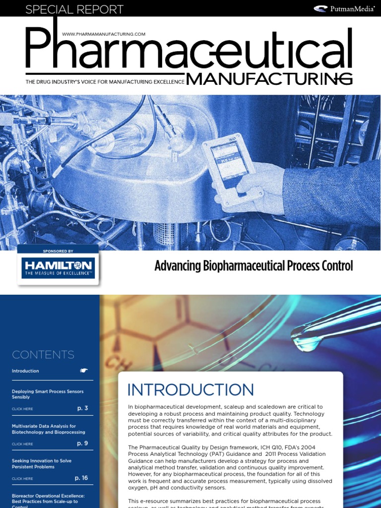 Advancing Biopharmaceutical Process Control | PDF | Principal Component ...