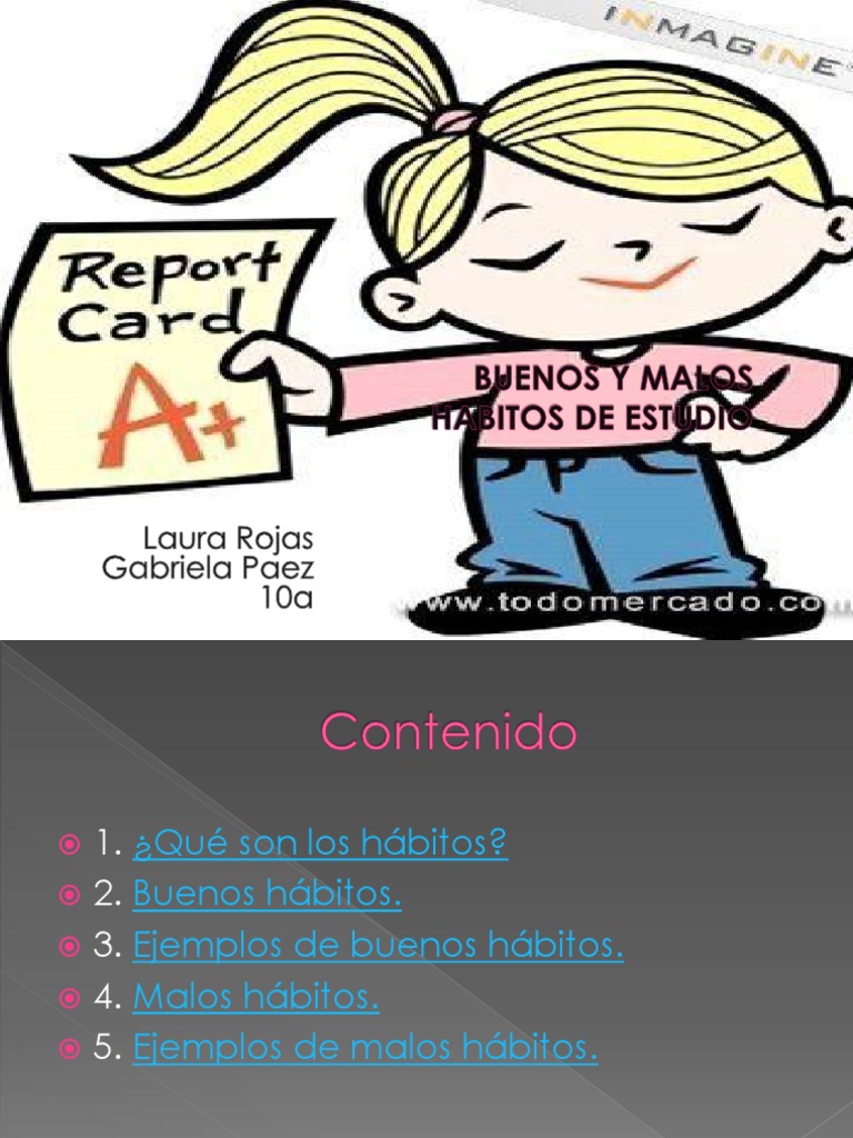 Buenos y Malos Habitos de Estudio GPLR | PDF | Cognición | Sicología