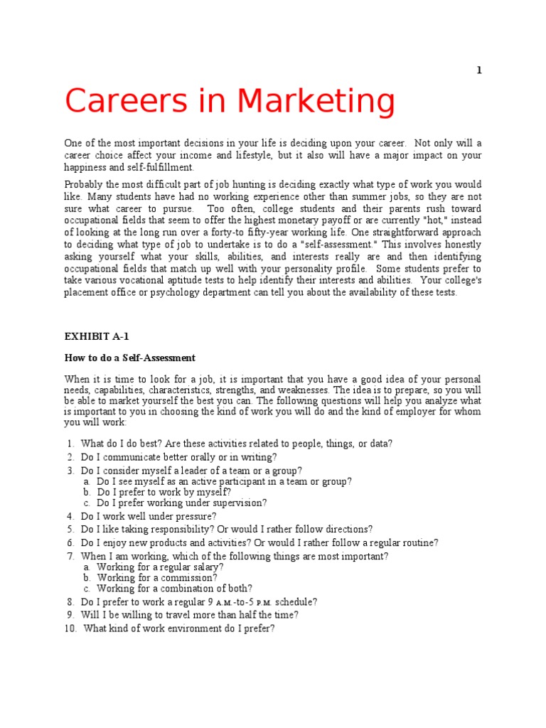 Marketing Career Opportunities Guide | PDF | Sales | Marketing