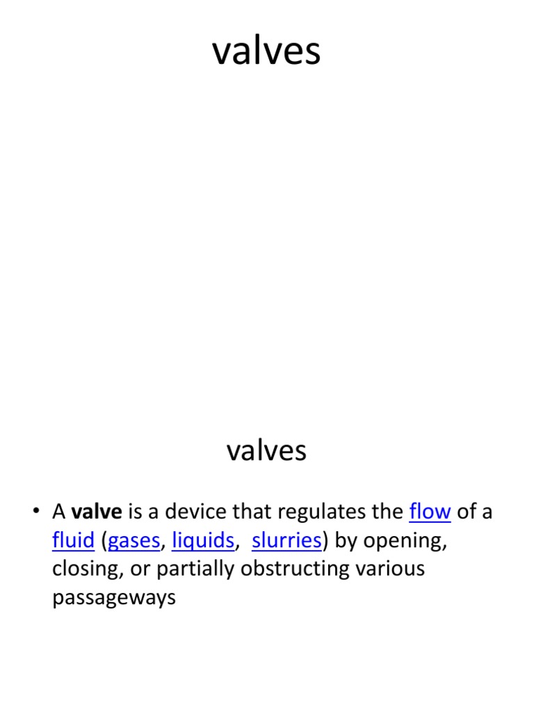 Valves Basics | PDF | Valve | Chemical Engineering