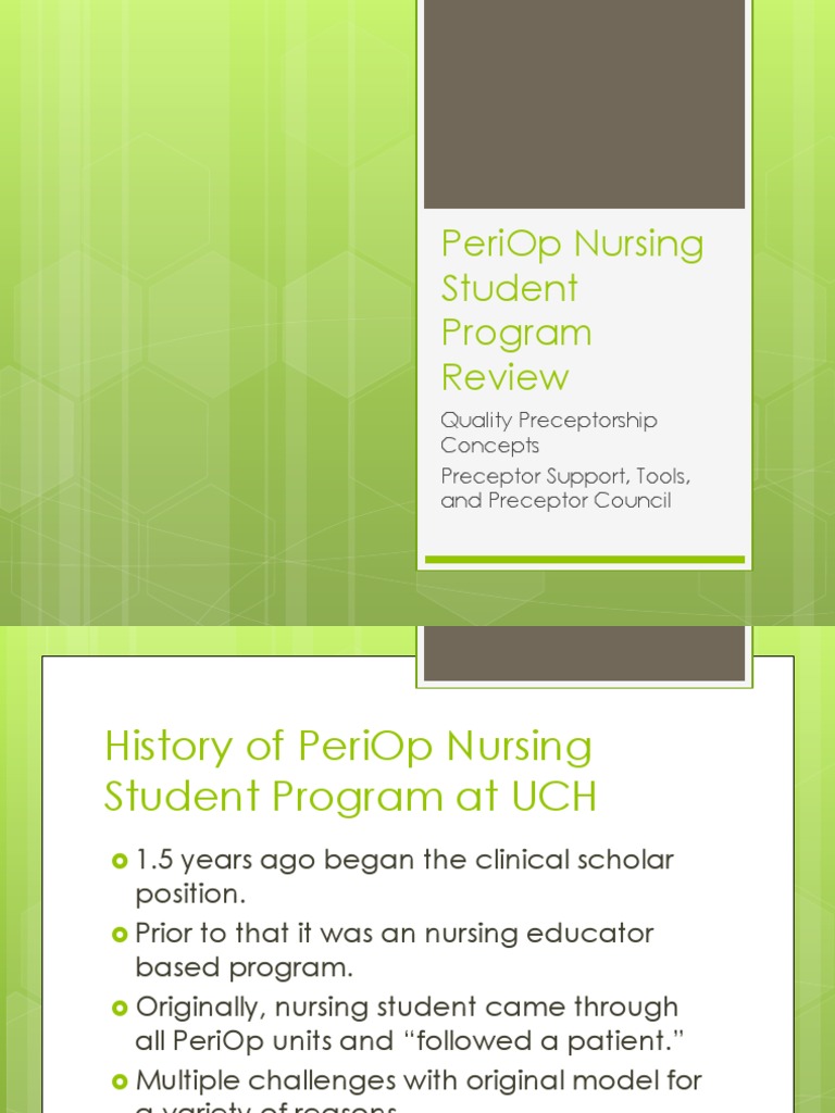 Enhancing PeriOp Nursing Student Experience | PDF | Nursing | Surgery