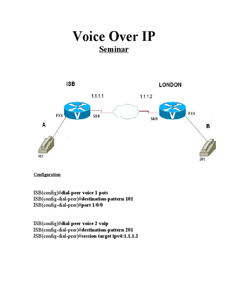 Seminar Voice Over IP | PDF