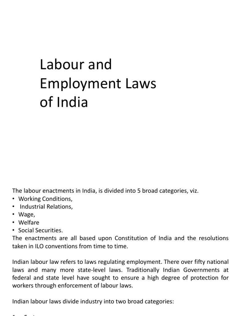Labour Laws | PDF | Employment | Labour Law