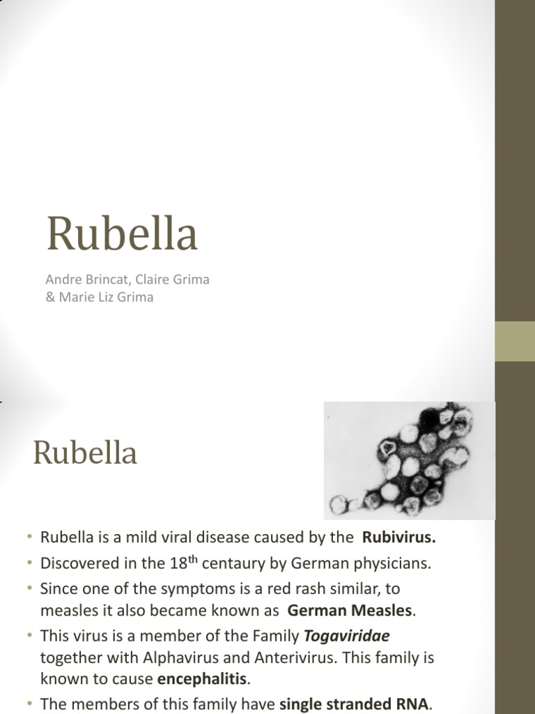 Rubella: Causes, Symptoms, Diagnosis and Treatment | PDF | Measles ...