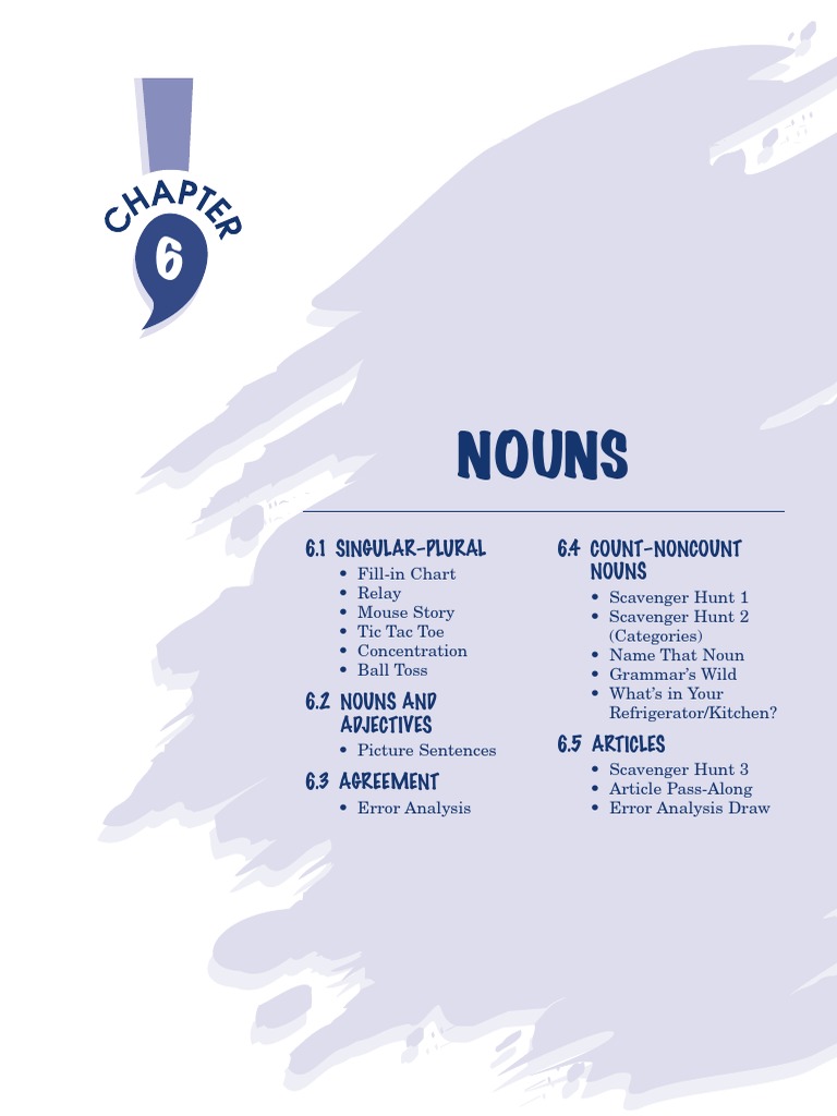 FUN WITH GRAMMAR (NOUNS) Chap06.pdf by Betty Azar | PDF | Grammatical Number | Plural