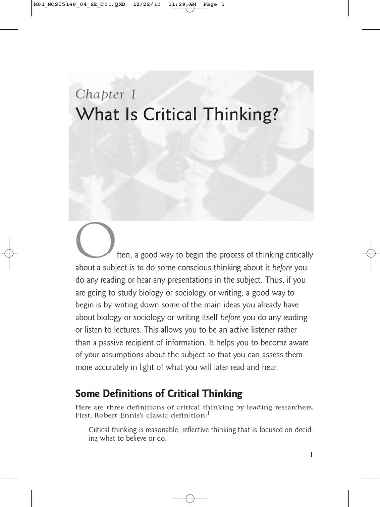 0321944127 | PDF | Critical Thinking | Reason