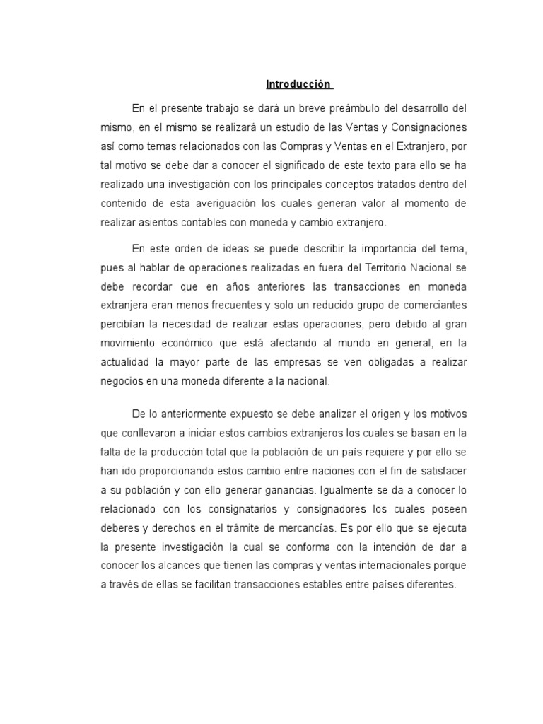 Ejemplo de Carta de Consignación | PDF | Tipo de cambio | Contabilidad