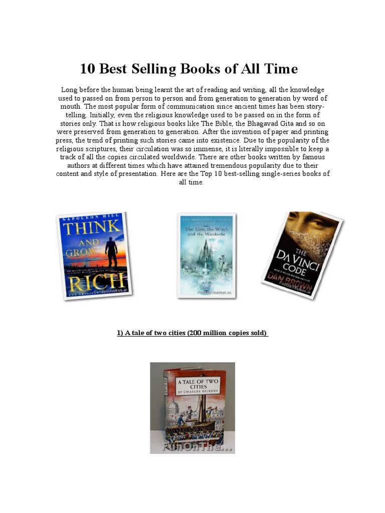 10 Best Selling Books of All Time | PDF